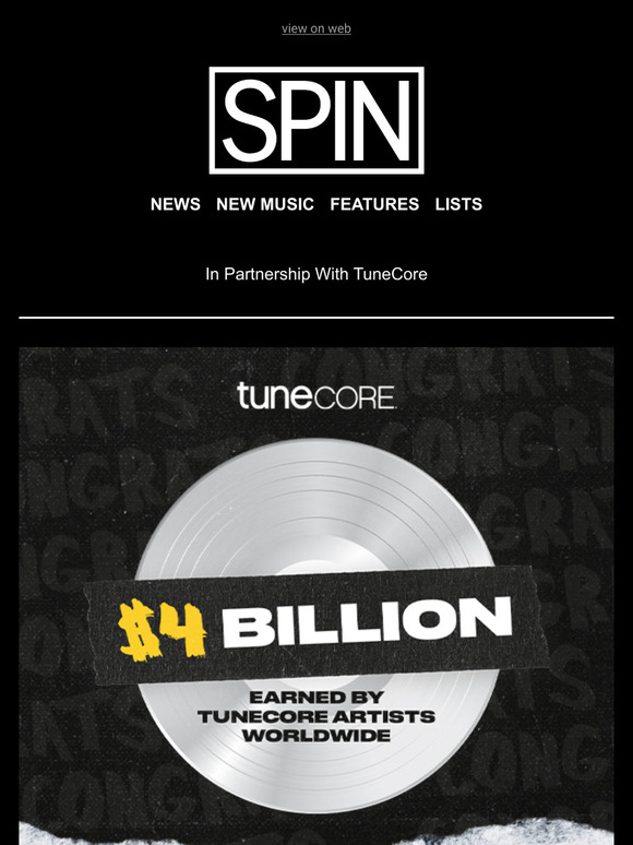 SPIN: 👉 TuneCore paid out $4 billion to artists | Milled