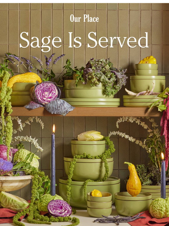 Our Place: New color: Sage dinnerware is here 🌳 | Milled