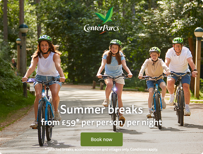 Center Parcs: ☀️ Summer breaks from £59* per person, per night | Milled