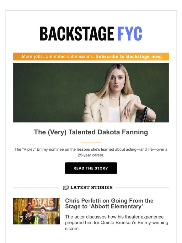Backstage: Awards Update: Hear From Dakota Fanning + More | Milled