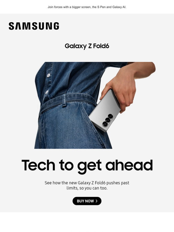 Samsung: Tech all the boxes with the Galaxy Z Fold6. | Milled