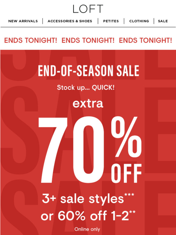 Loft Email Newsletters: Shop Sales, Discounts, and Coupon Codes