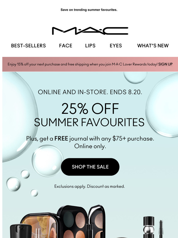 M·A·C: 25% OFF starts now! | Milled