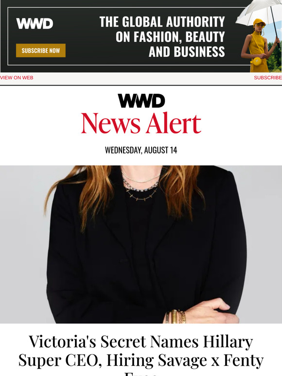 Women's Wear Daily: Victoria’s Secret Names Hillary Super CEO, Hiring ...