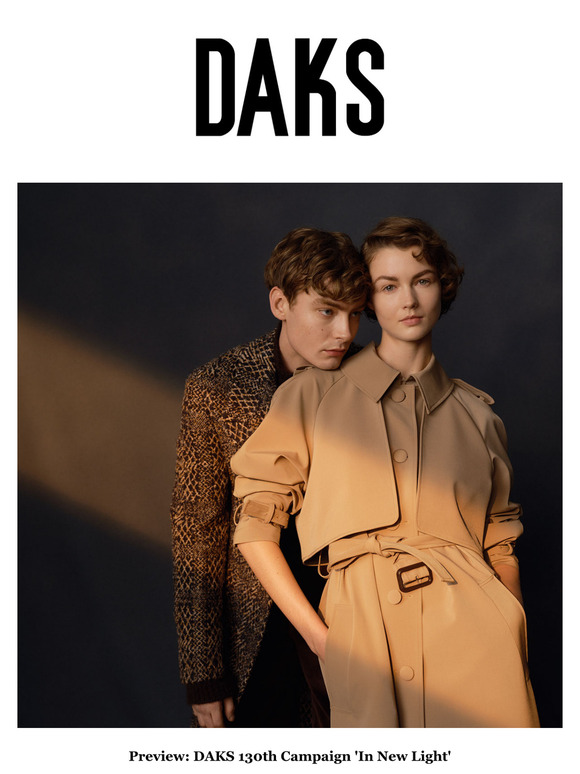 DAKS: Preview: DAKS 130th Campaign 'In New Light' | Milled