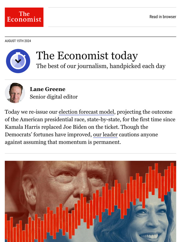 The Economist: Trump v Harris: our election prediction model | Milled