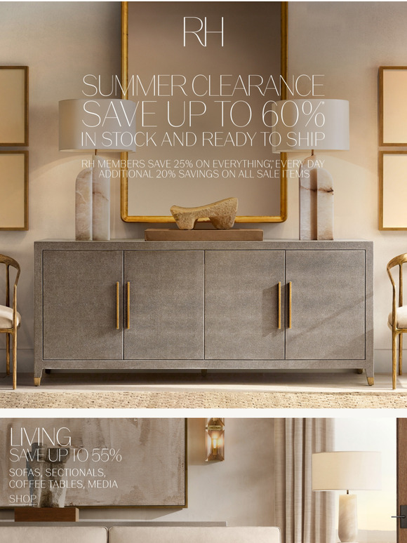 Restoration Hardware Email Newsletters: Shop Sales, Discounts, and ...