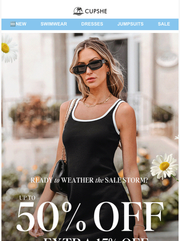 CUPSHE: UP TO 50% OFF + EXTRA 15% OFF! | Milled