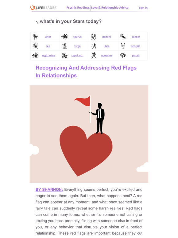 LifeReader: Recognizing And Addressing Red Flags In Relationships 💕 ...