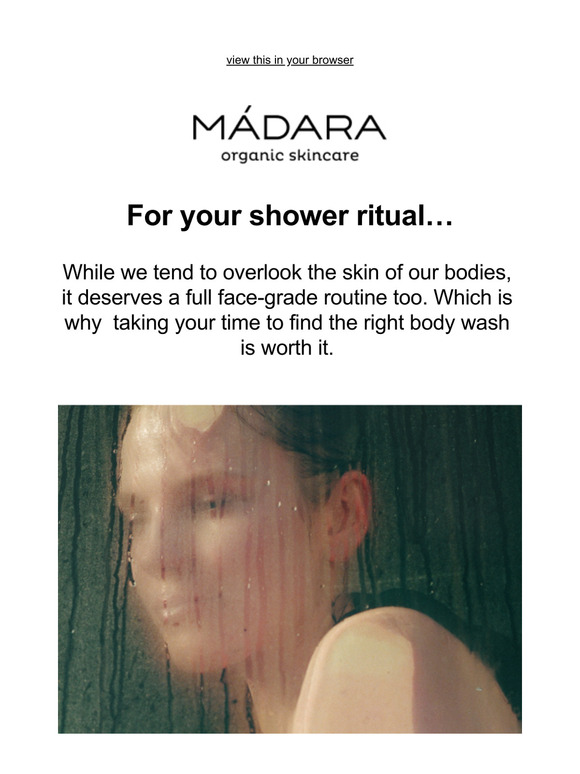 MadaraCosmetics.com: For your shower ritual… | Milled
