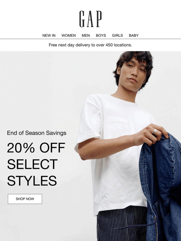 Gap Email Newsletters: Shop Sales, Discounts, and Coupon Codes