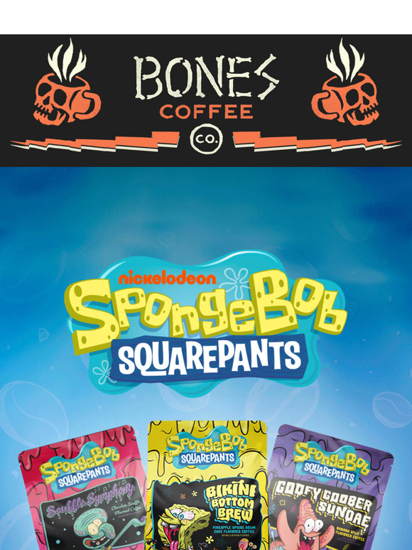 Bones Coffee Company: LOW STOCK ALERT: SpongeBob SquarePants Collection ...