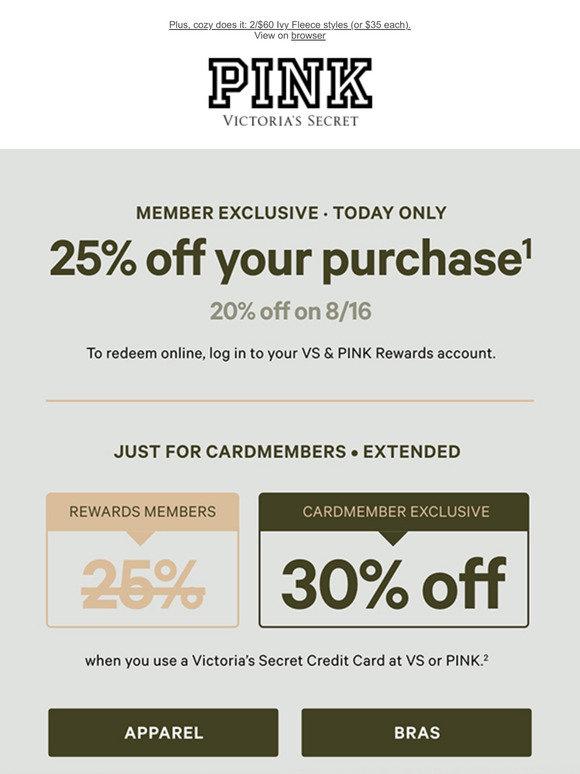 Victoria's Secret Email Newsletters: Shop Sales, Discounts, and Coupon ...