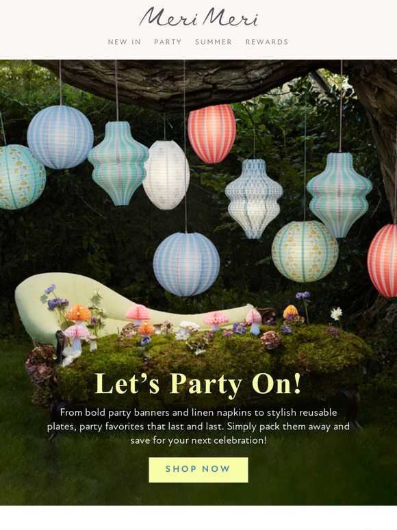 Meri Meri: Party with purpose 💚 | Milled