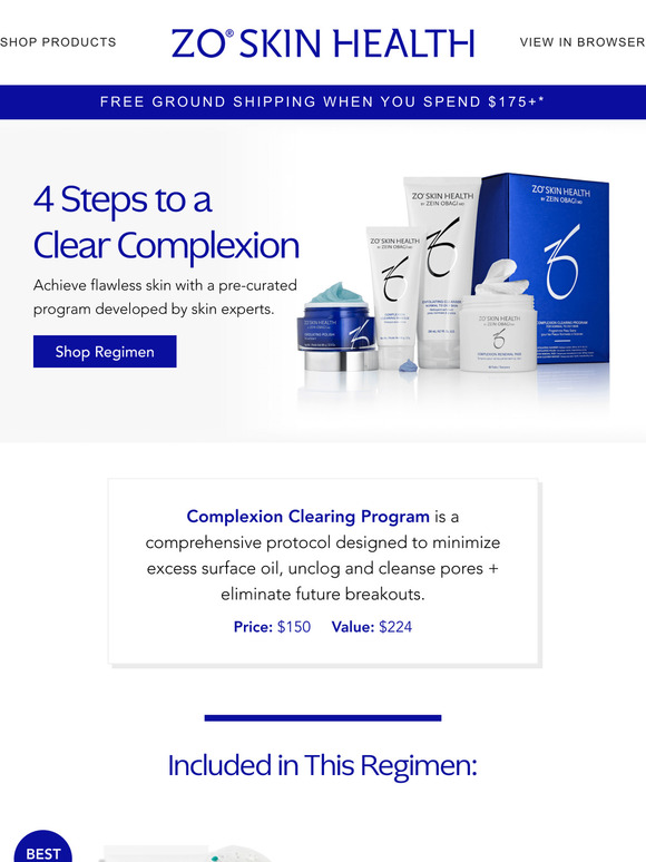 ZO Skin Health: 4 Steps to a Clear Complexion | Milled