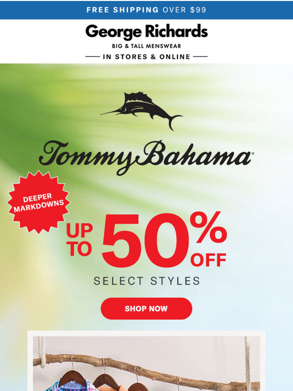 George Richards: Get Up To 50% Off Tommy Bahama! | Milled