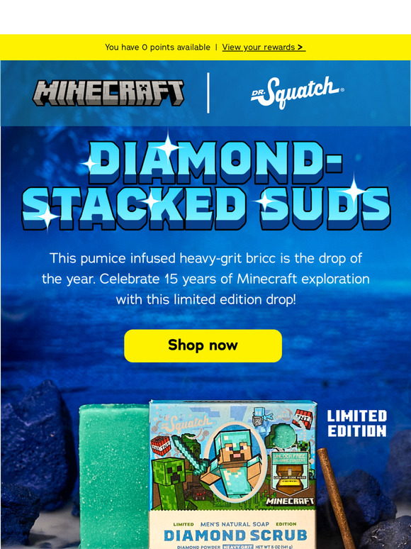 Dr. Squatch: Minecraft x Dr. Squatch is here | Milled