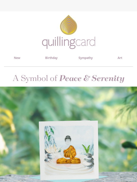 Quilling Card: NEW Buddha Design is Here | Milled