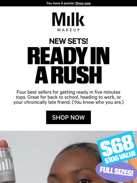 Milk Makeup Email Newsletters: Shop Sales, Discounts, and Coupon Codes