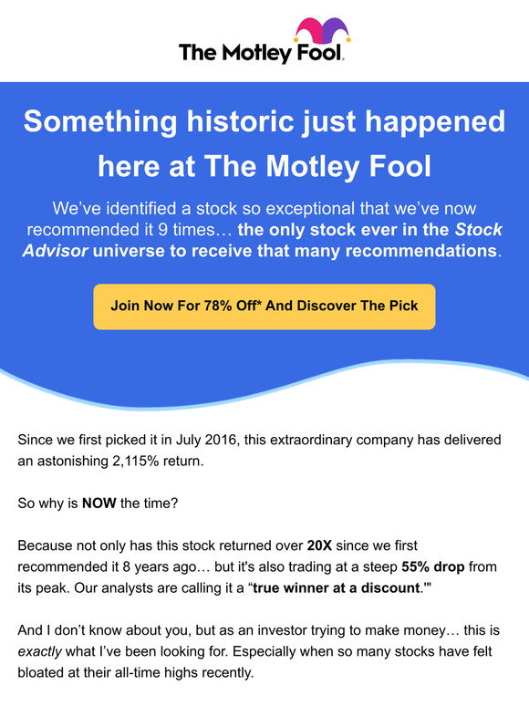 Motley Fool All In Buy Alert