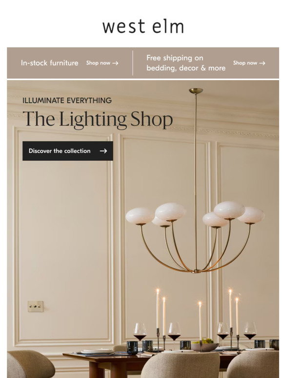 West Elm: Lighting for every space & corner | Milled