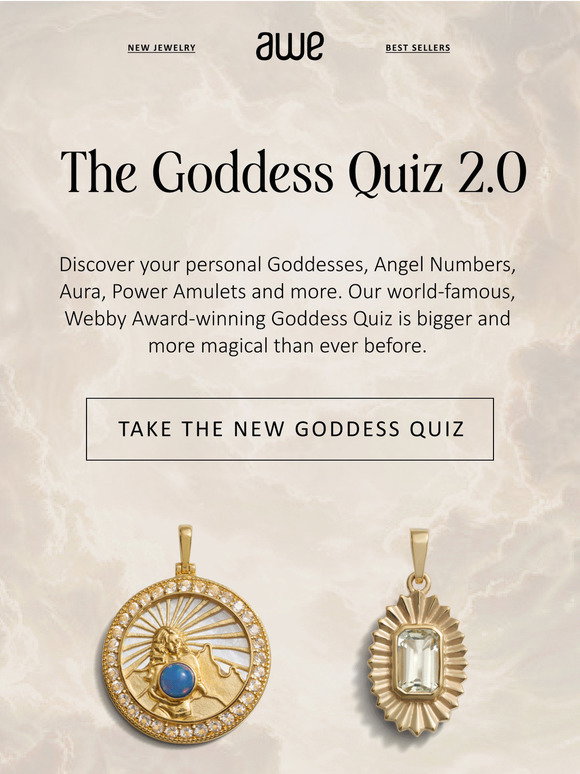 Awe Inspired: INTRODUCING: The Goddess Quiz 2.0⚡️ | Milled