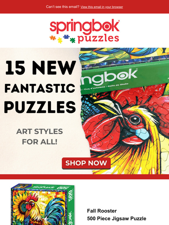 Springbok Puzzles: 📣Don't Miss 15 New Puzzles: Artwork Styles for All ...
