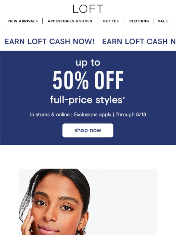 Loft Email Newsletters: Shop Sales, Discounts, and Coupon Codes