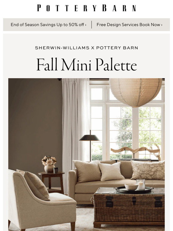 Pottery Barn: The Sherwin-Williams paint colors we 💗 | Milled