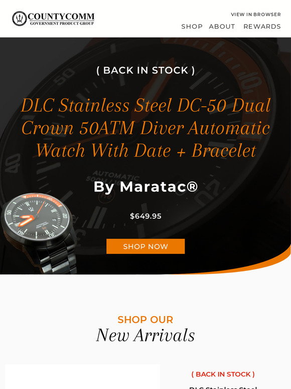 CountyComm: Perfect for Every Explorer! 🇺🇸 DLC DC-50 Watch is Back ...