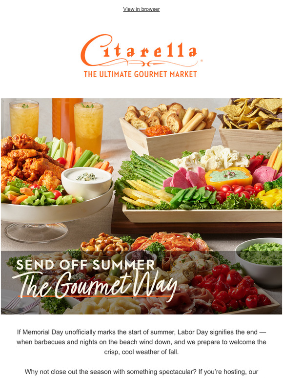 Citarella: Upgrade Your Labor Day Menu with Gourmet Catering | Milled
