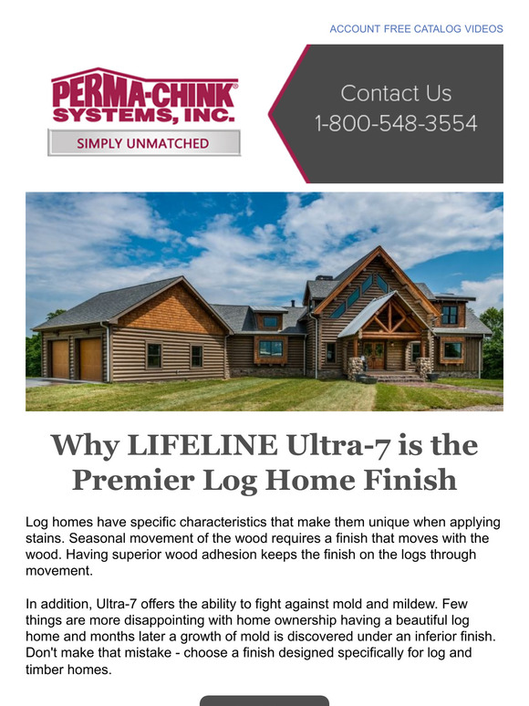 Perma-Chink Systems: What Makes Ultra-7 The Best Log Home Finish? | Milled