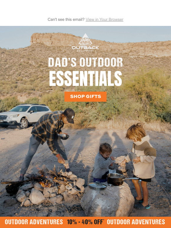 Outback Equipment: Dad's Outdoor Essentials🏕️ | Milled
