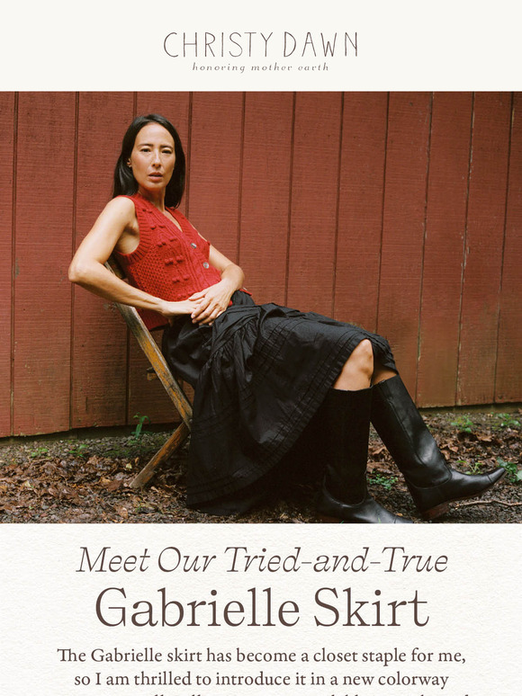 Christy Dawn: The Gabrielle Skirt Returns in Night 🖤 | Milled