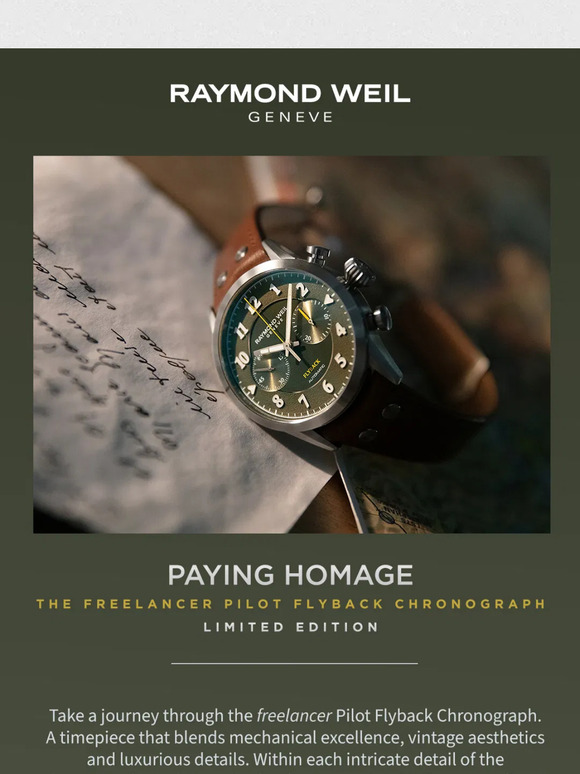 Raymond Weil: Explore the details: The Freelancer Pilot Flyback ...