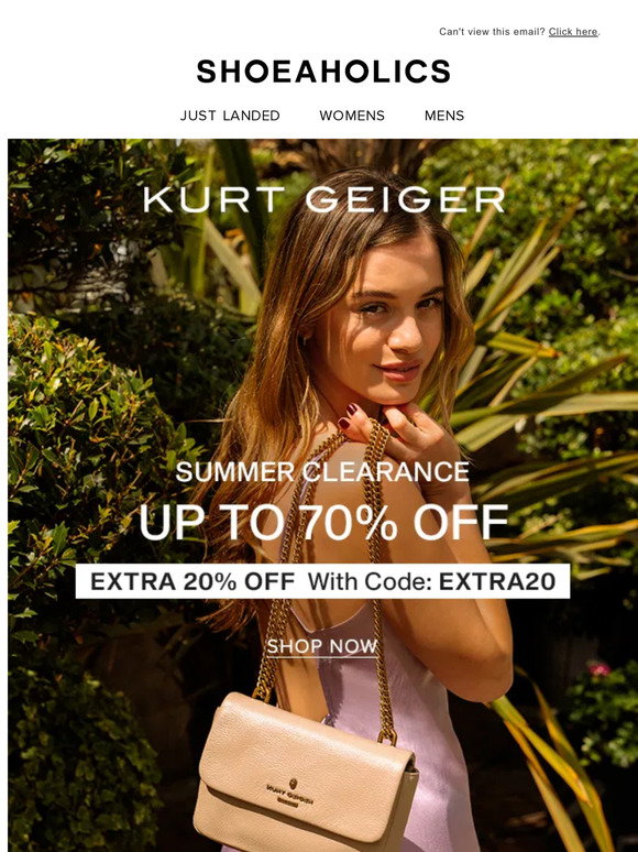 Shoeaholics: EXTRA 20% Off Kurt Geiger Clearance | Milled