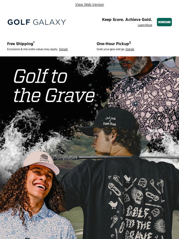 Golf Galaxy: Limited-edition Bad Birdie x Liquid Death collection: Get ...
