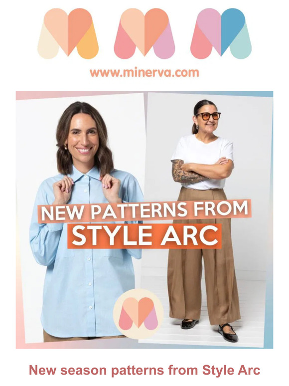 Minerva: New season patterns from Style Arc | Milled
