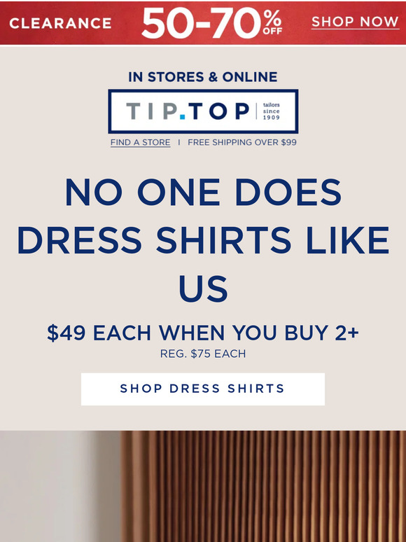 Tip Top Tailors: Dress Shirts For Every Style | Milled