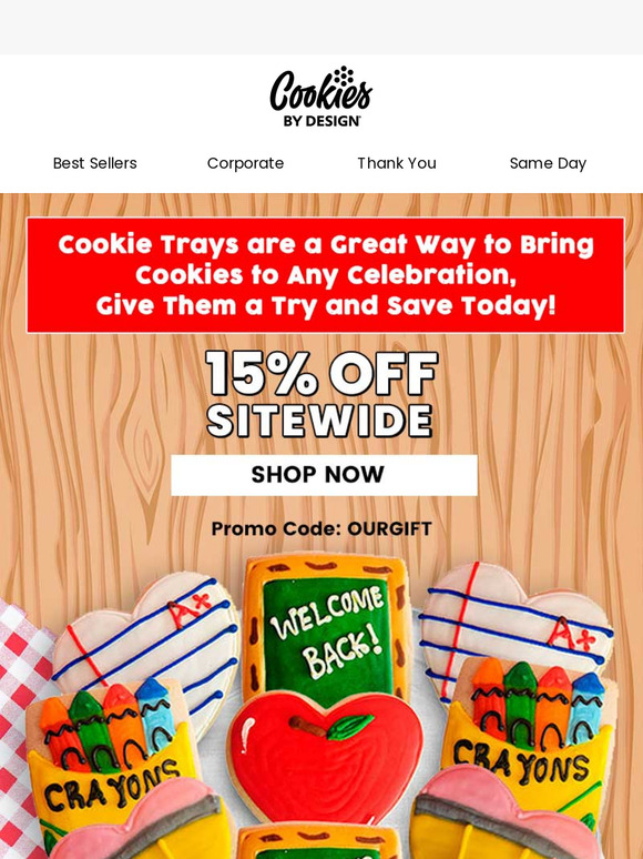 Cookies by Design: Indulge in Savings: 15% off Sitewide Cookies | Milled