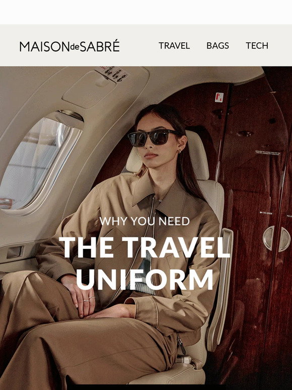 MAISON de SABRÉ: 3 Reasons To Own The TRAVEL UNIFORM ️ | Milled