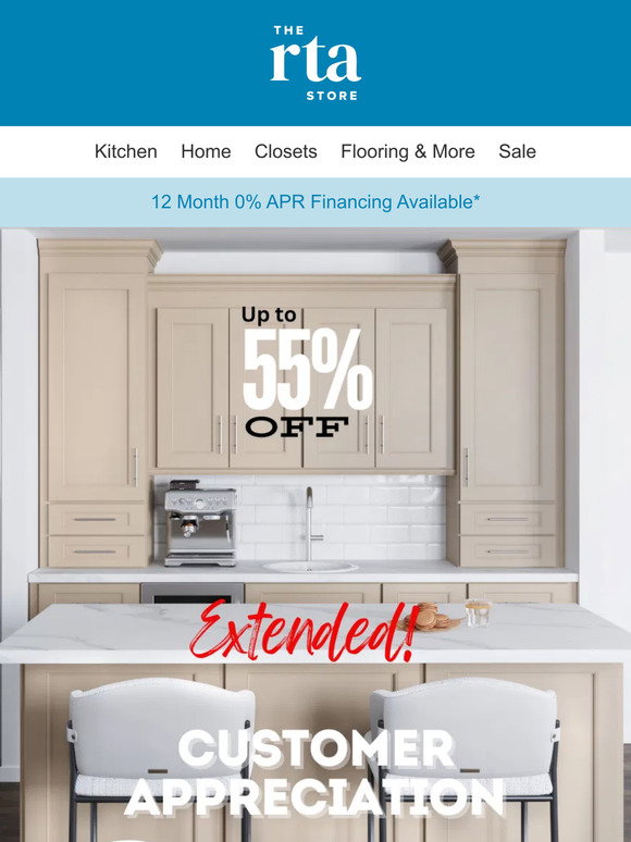The RTA Store: Big Cabinet News: We've extended our Customer ...