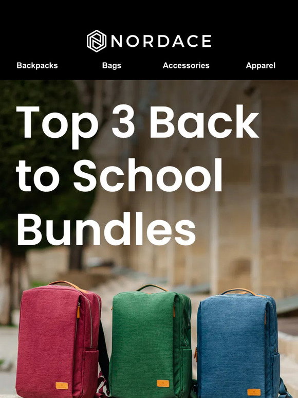 Nordace: Save 15% Extra on Our Top 3 Back-to-School Bundles! | Milled