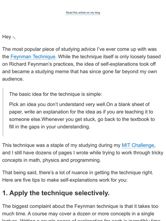 Scott Young: 5 keys to get the most out of the Feynman technique | Milled