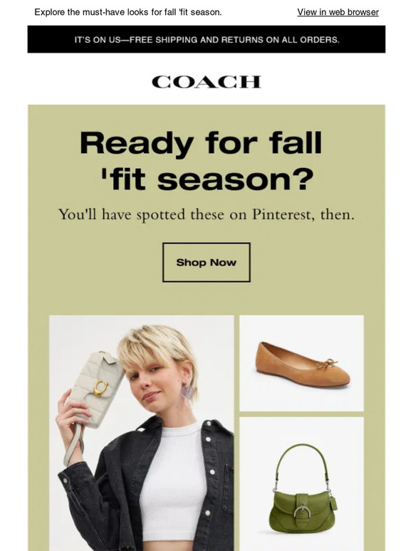 Coach: Your Pinterest picks are here! | Milled