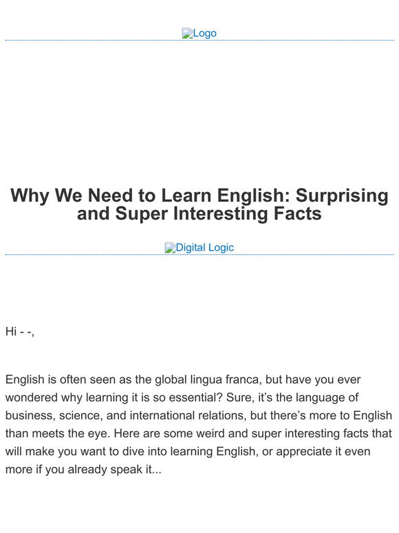 Oxford Language Club: Why We Need to Learn English: Surprising and ...