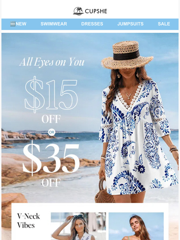 Cupshe: $15 OFF OR $35 OFF? | Milled