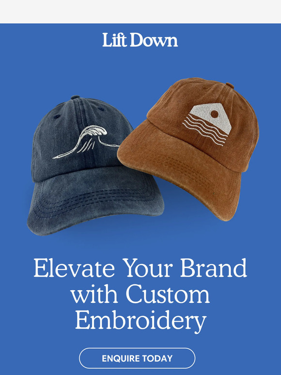 Lift Down: Custom Embroidery Services Available! | Milled