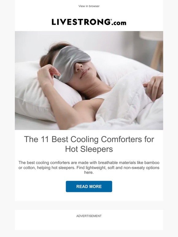 Livestrong: Hot Sleeper? These Are the 10 Best Comforters to Keep You ...