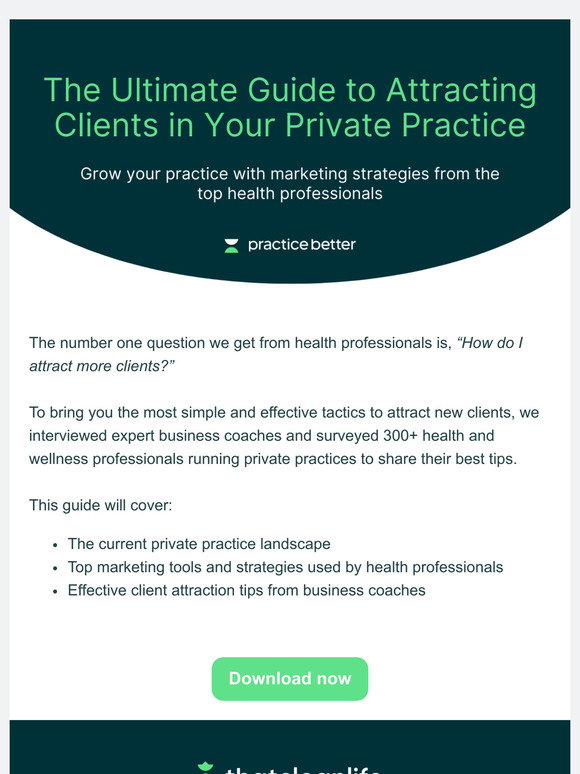 That Clean Life: Free guide to attract clients in your private practice ...